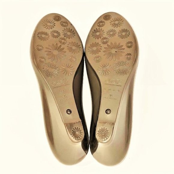 OKA b. | Shoes | Oka B Taupe Solid Rubber Wedge Heels | Poshmark